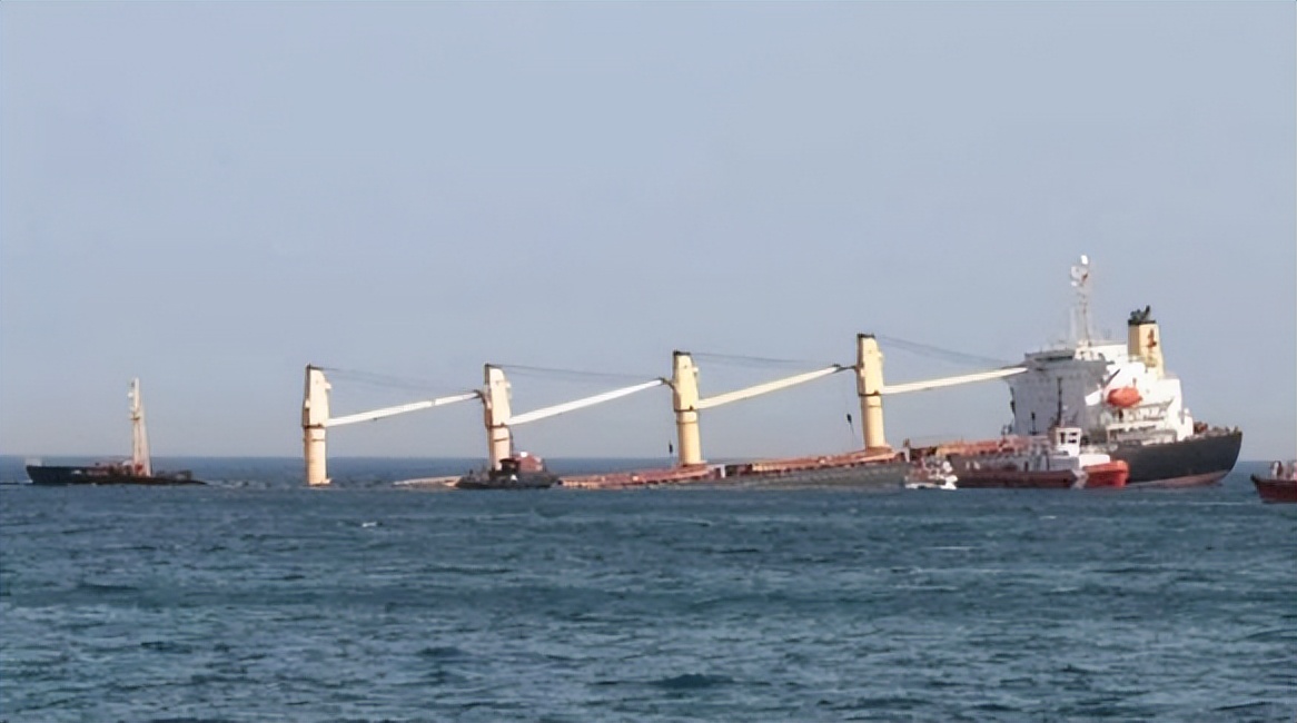 In the Strait of Gibraltar, a cargo ship collided with an oil tanker ...