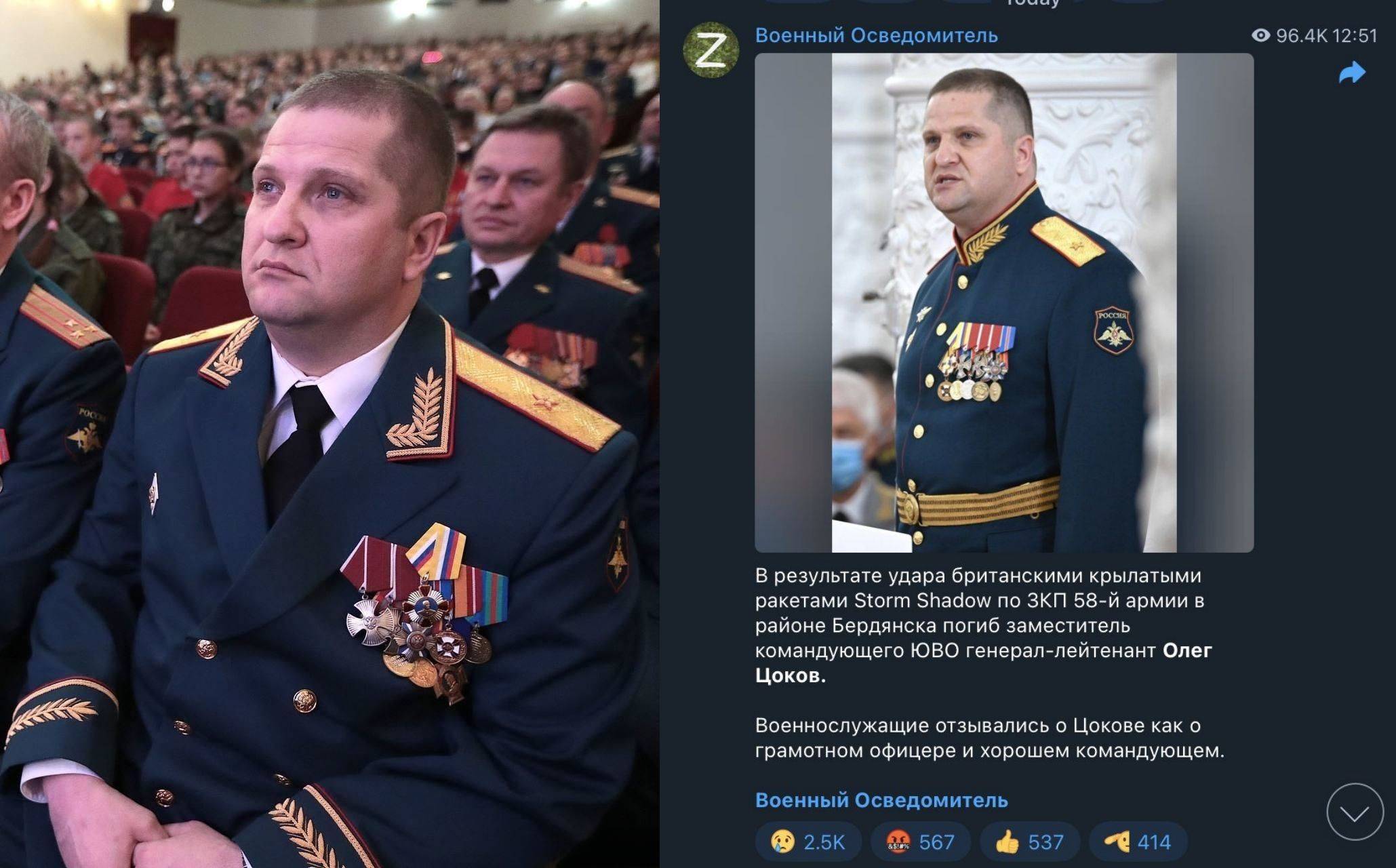 One more Russian general killed in battle, intelligence leaked, and the ...