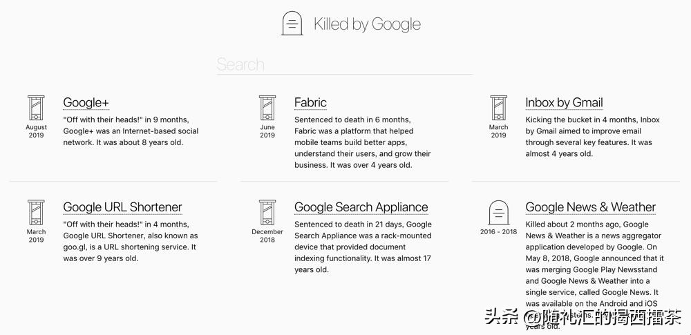 Google "Graveyard" - Killed by Google, a list of all Google's retired ...