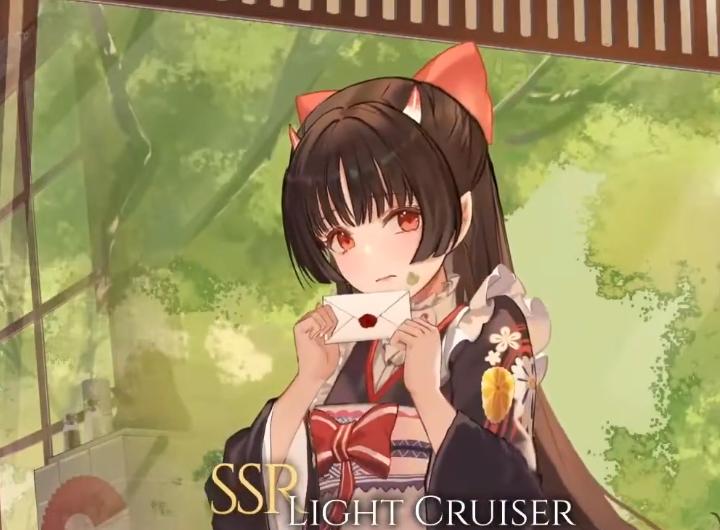 Azur Lane SSR Japanese maid l2d animation first broke the news that Noshiro's younger sister is ...