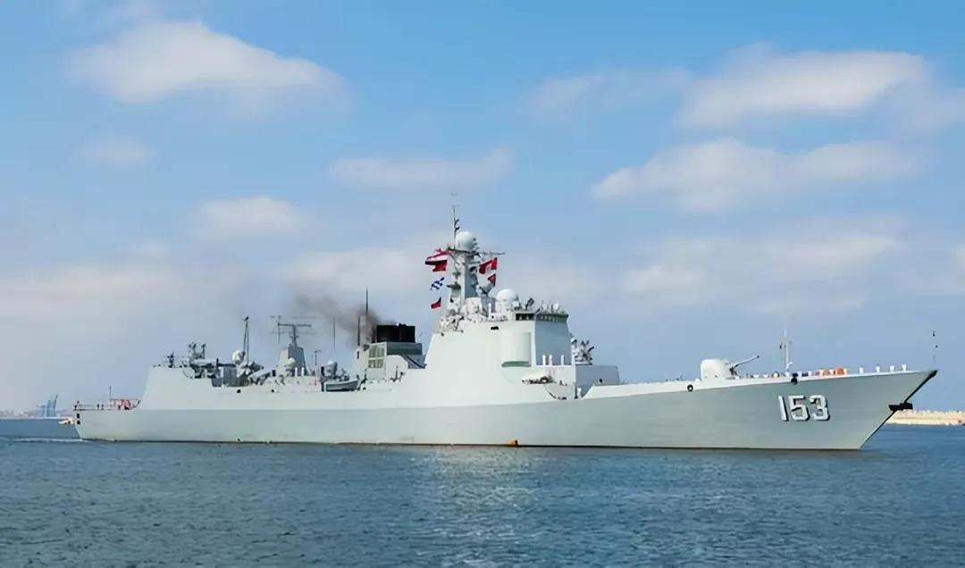 After the drill around the island, the naval ships have turned to ...