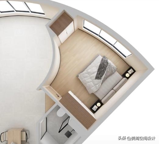 The wonderful "fan" apartment has been remodeled to satisfy all your ...