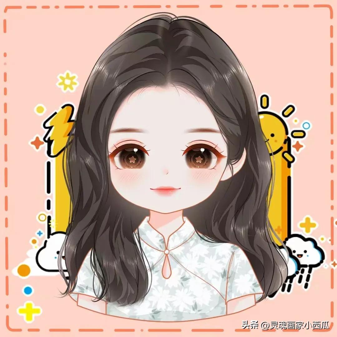 Change your avatar, hand-painted cartoon style avatar, each one is ...