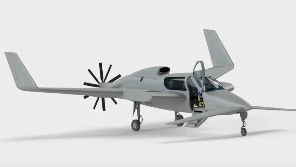 The flying speed of this new hybrid aircraft is three times that of a ...