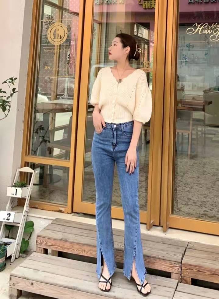 This year's popular "slit trousers", you have to "choose the right ...