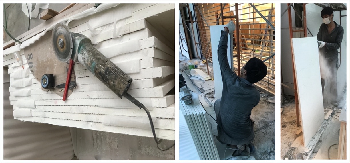 Stone dry hanging slotting: manual slotting & mechanical slotting - iNEWS