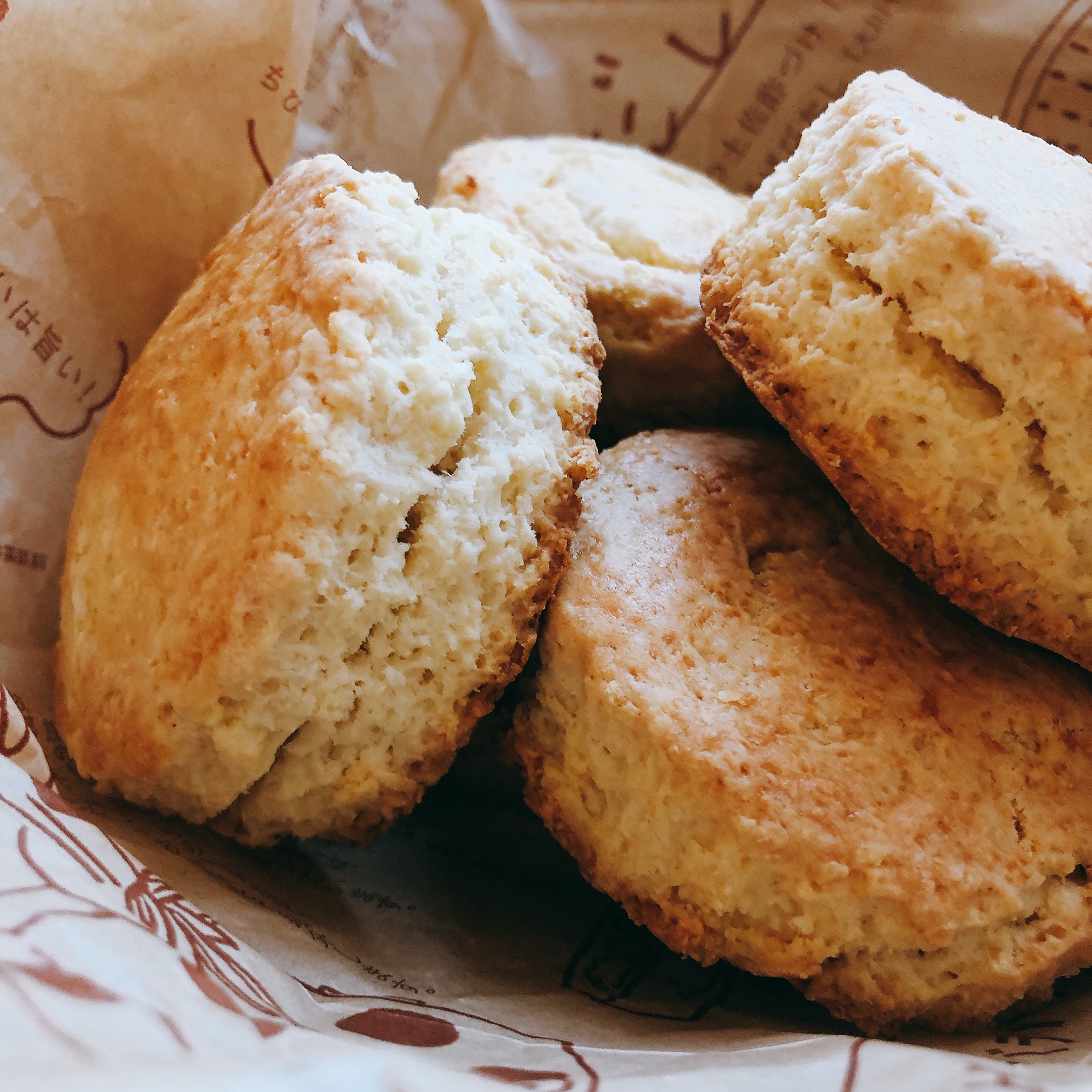 Recipe from a famous Japanese shop/Coconut Scones that are soft on the ...