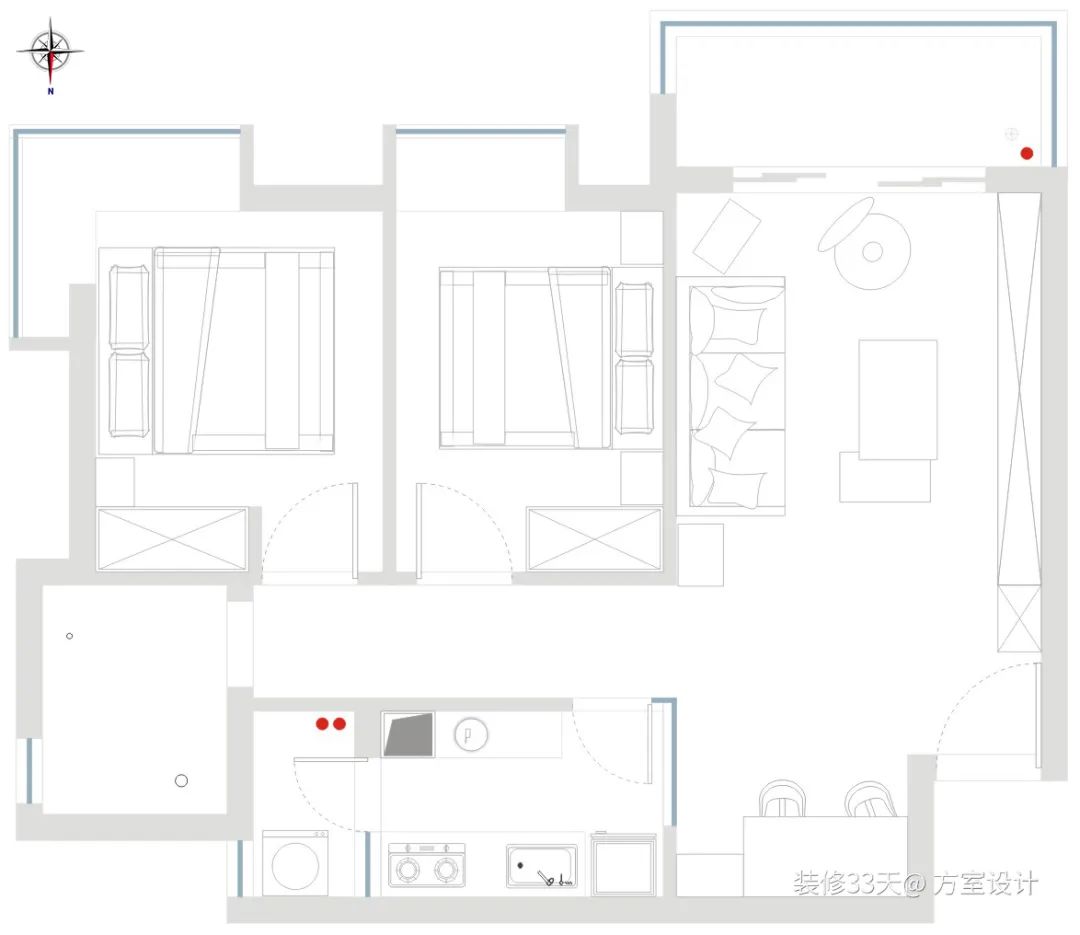 68 square meters of fresh mix and match two room renovation - iMedia