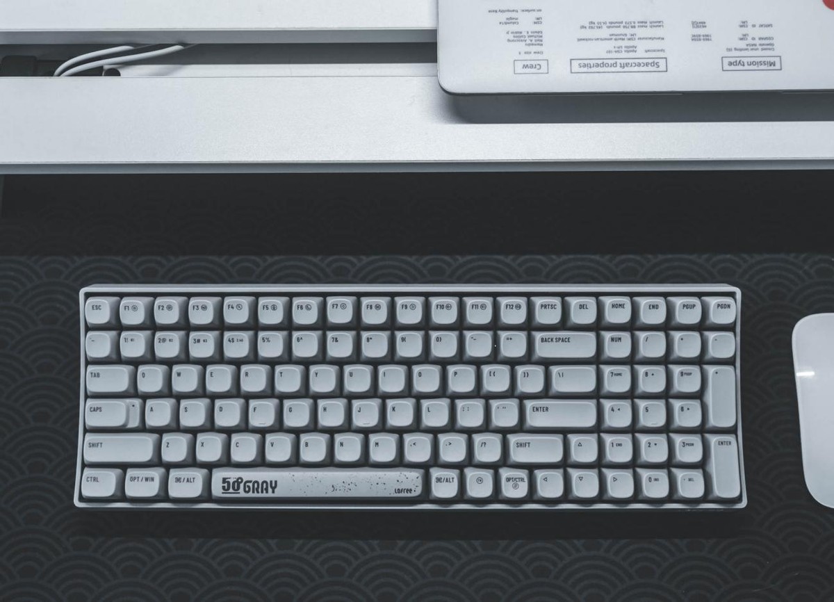 Lofree can always bring you new surprises, Xiaoqiao cement gray 100-key ...