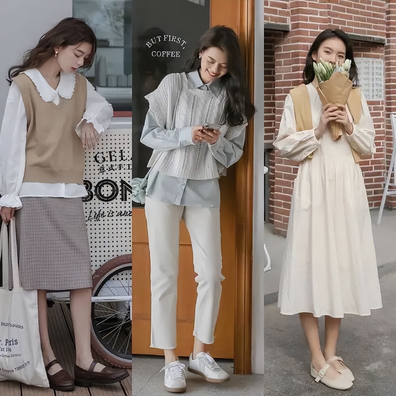 I love to wear "lady style" in autumn. It can be gentle and ...