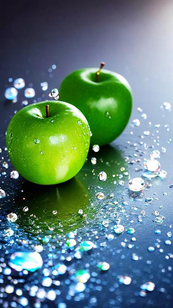 Clear, bright and refreshing green apple wallpaper - iNEWS