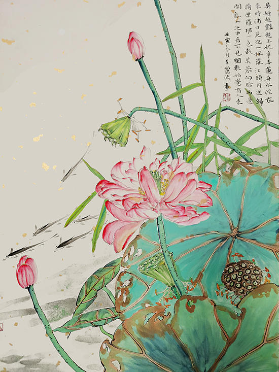 Painter Wang Libo——The composition of the works is novel, and the brush ...