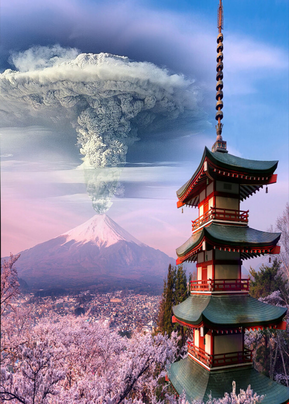 Japan's updated Mt. Fuji eruption refuge plan, such as the Mt. Fuji ...