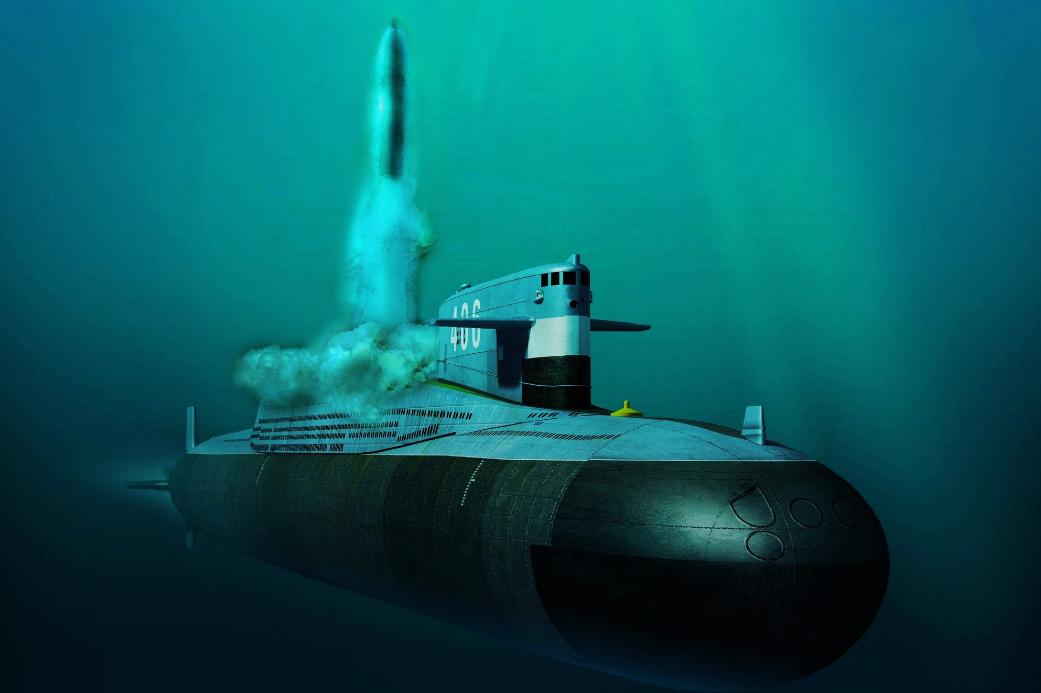 If the submarine turns off its engine and lies quietly under the ...