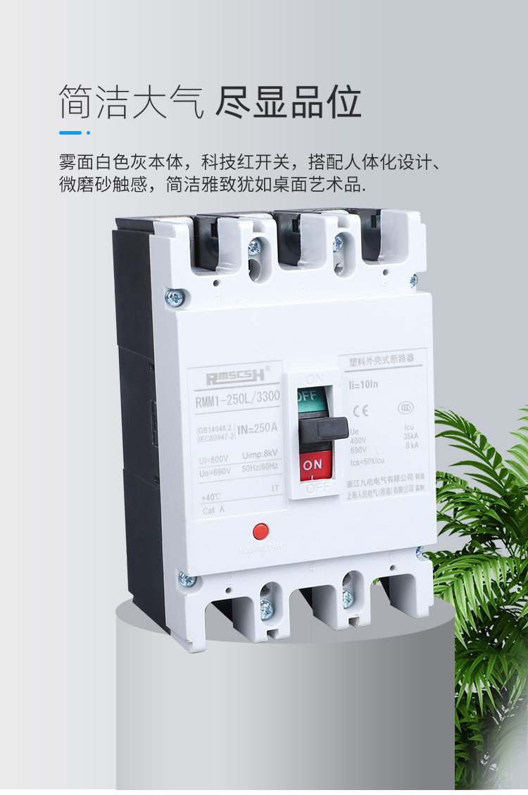 Molded case circuit breaker RMM1-125L/3300 three-phase air switch - iNEWS