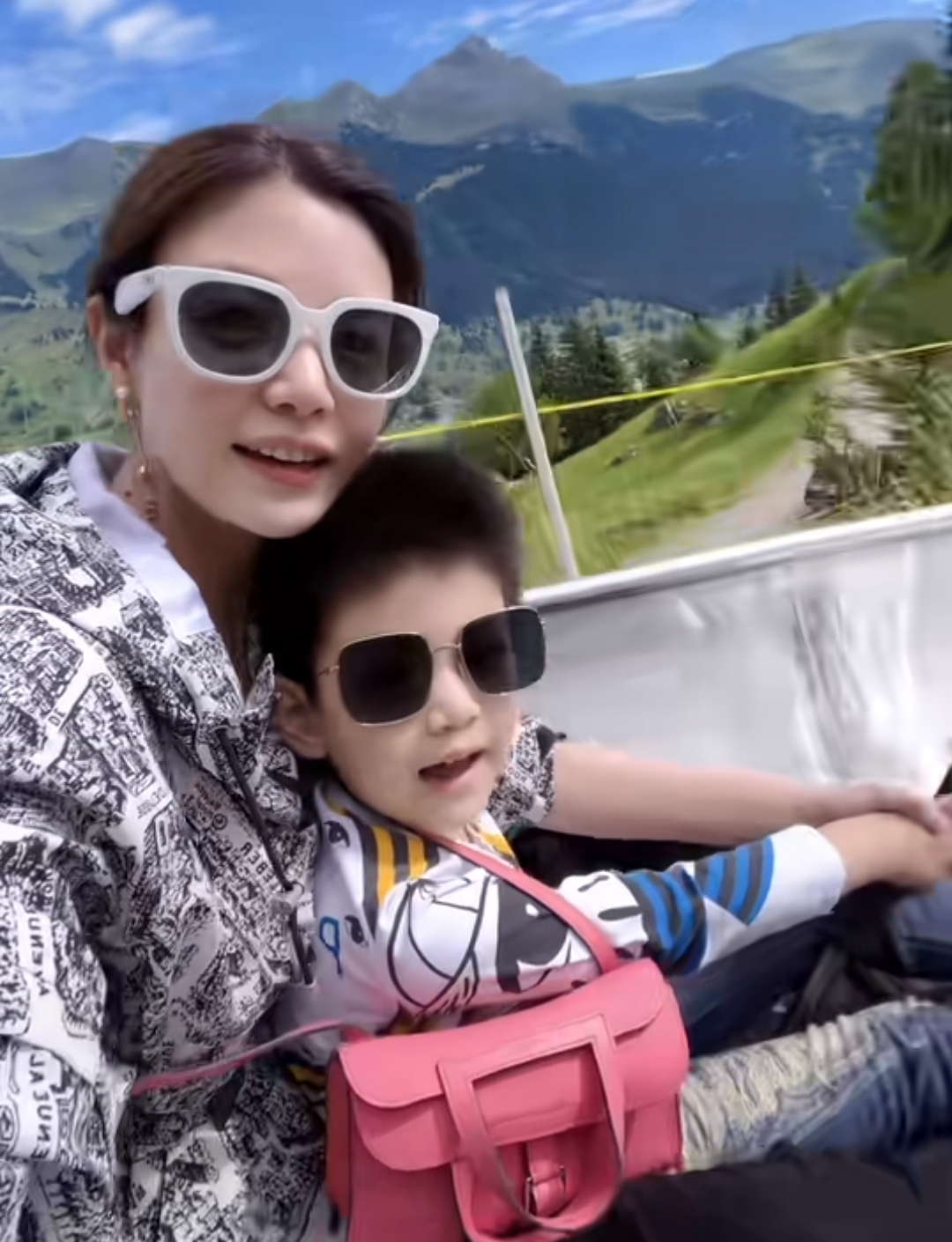 Michelle Chen took her son on vacation in Switzerland, the 6-year-old ...