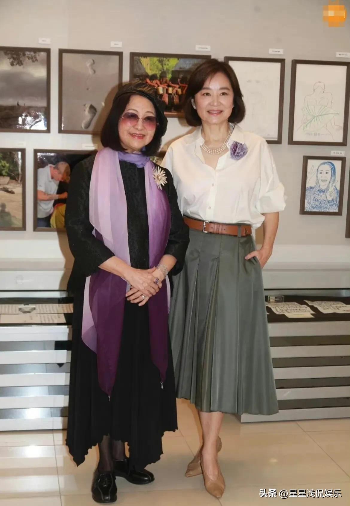 Brigitte Lin and her friends attended the event, 68-year-old elegant ...