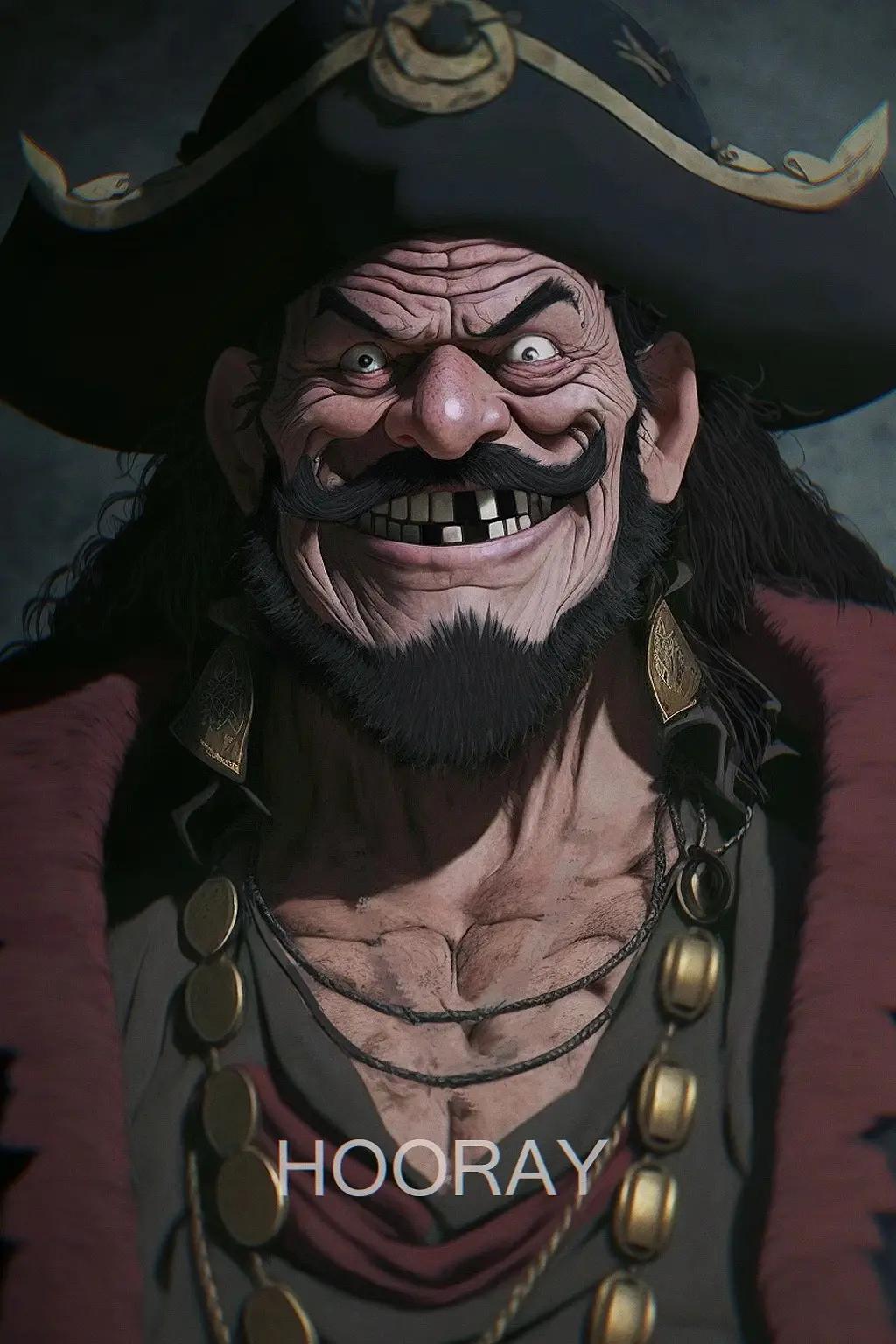 "One Piece": The Blackbeard Pirates with AI realistic style, each ...