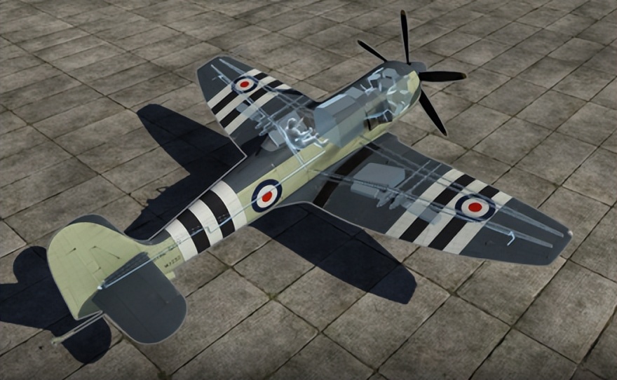 Sea Fury fighter, the last piston fighter developed by the United ...