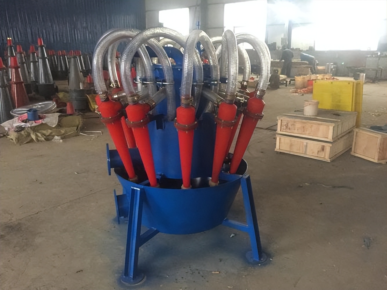 Cyclones are widely used in the chemical industry. How does the ...