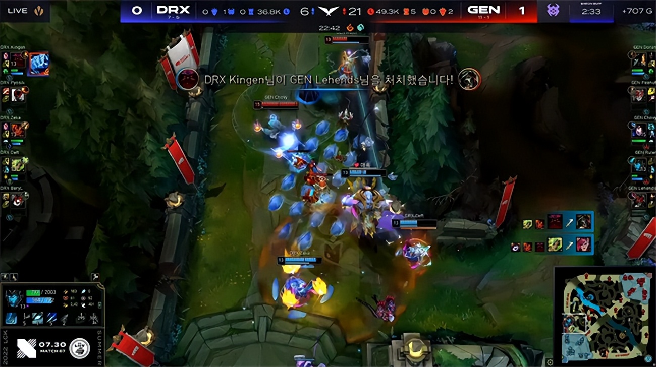 LOL-LCK：Ruler卡莉絲塔無情線殺打穿Deft，GEN 2:0橫掃DRX - 資訊咖