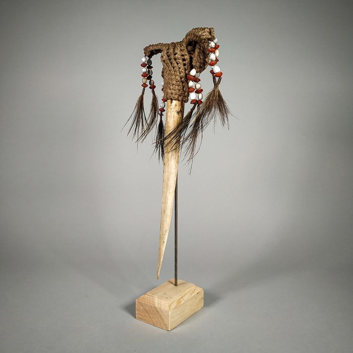 A weapon with a very indigenous flavor - a killing bird dagger, with ...