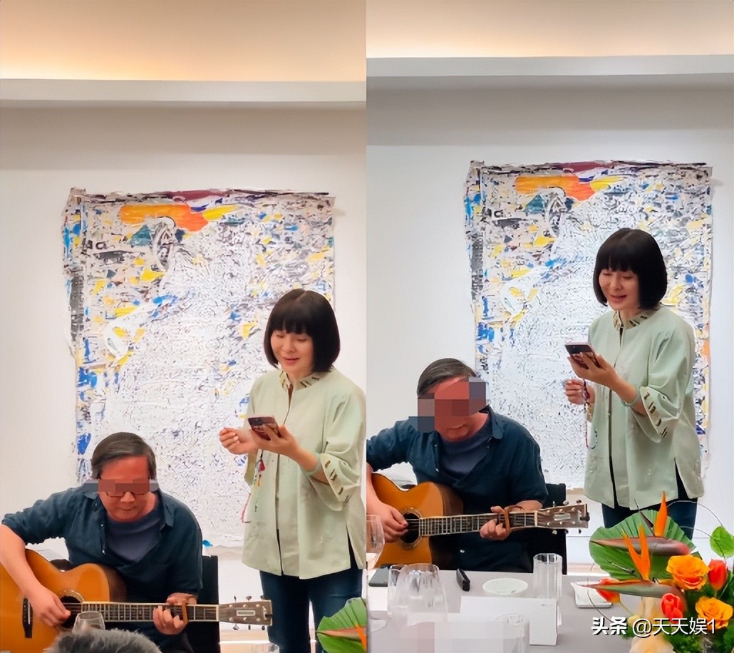 53-year-old Chen Hong sang impromptu at the dinner party!The guitar ...