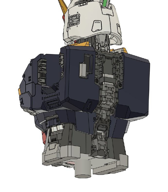 Increase the structure of the back spine, Mark Rabbit Gundam design - iNEWS