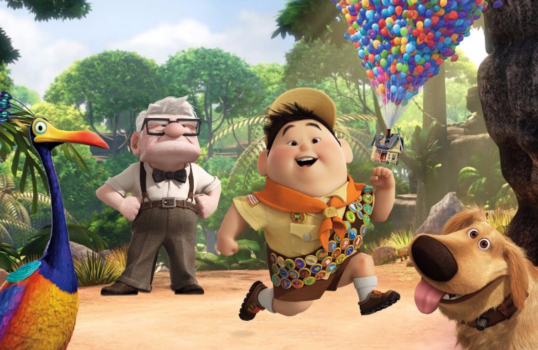 What theme does "Up" promote by emphasizing the importance of family ...
