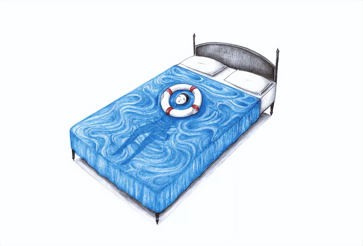 Without any horror elements, these weird "bed paintings" make people ...