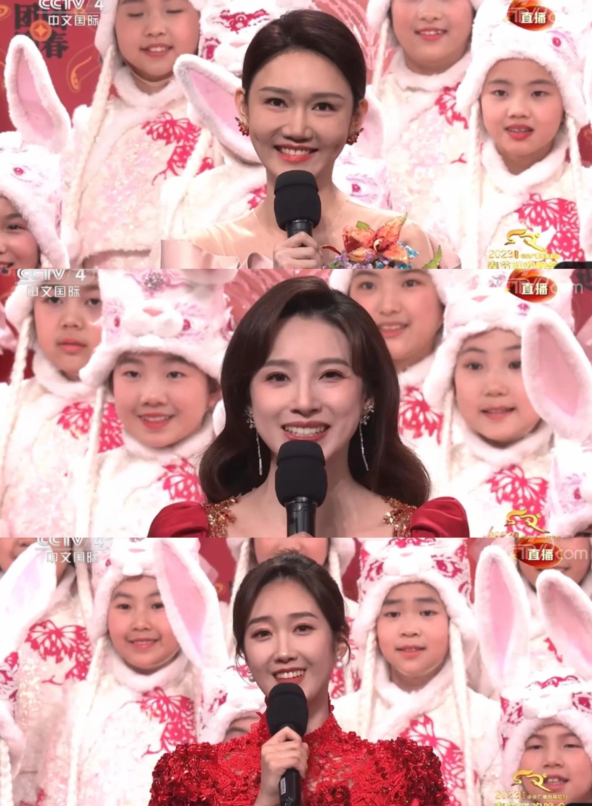 The 3 hostesses of CCTV Spring Festival Gala: the youngest is 29 years ...