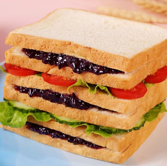 Homemade delicious purple rice bread, no longer worry about not being ...