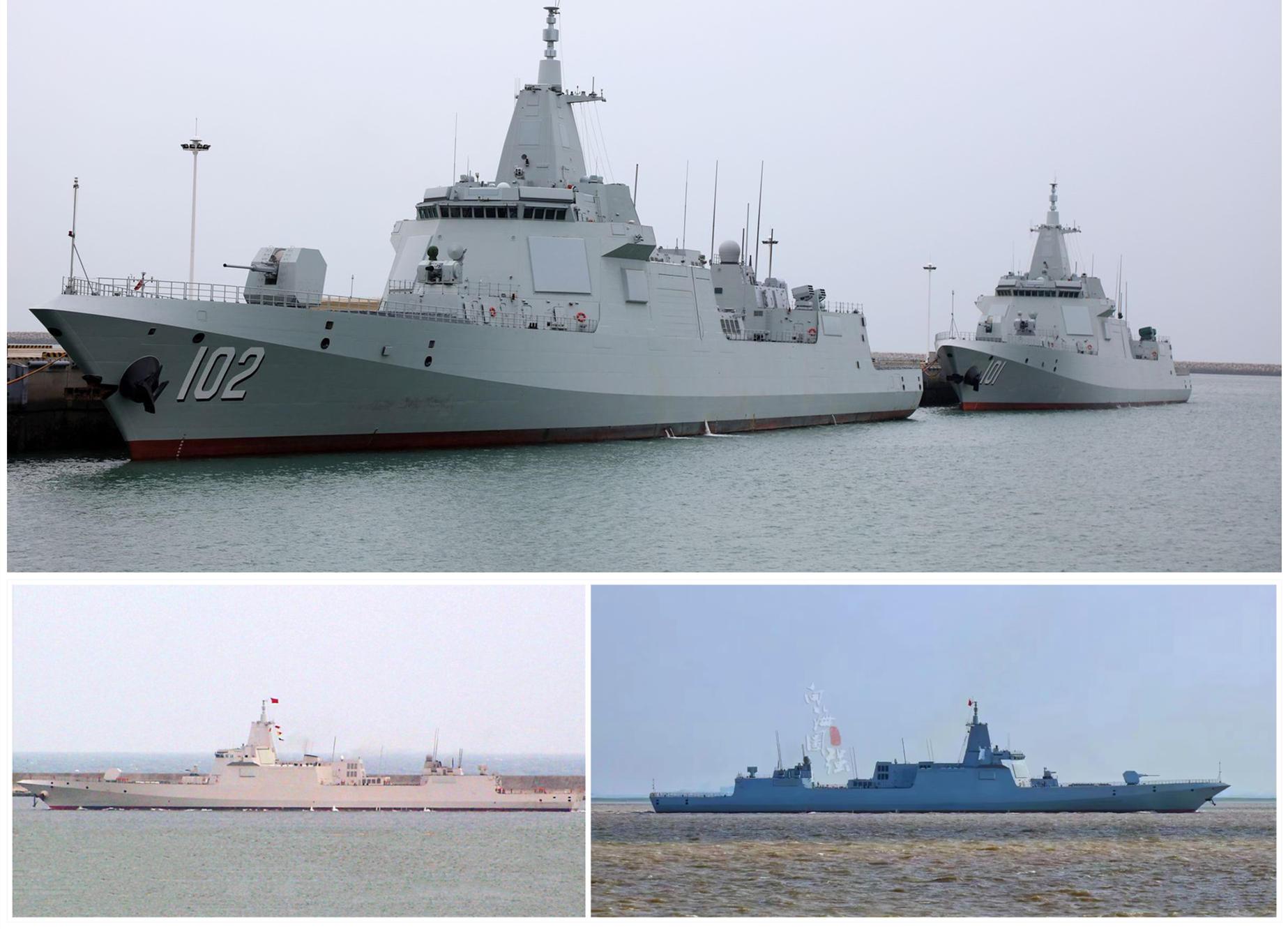 The North Sea Fleet received the fourth 055, and the combat power of ...