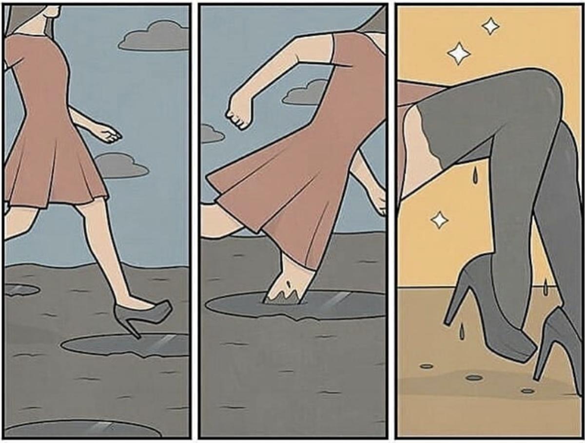 Interesting and somewhat reversal comics, not only unexpected, but also ...