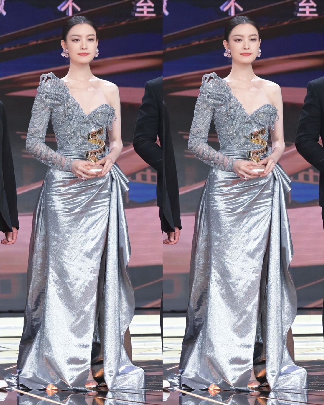 Ni Ni's dress is so beautiful! Good figure, better clothes, gentle ...