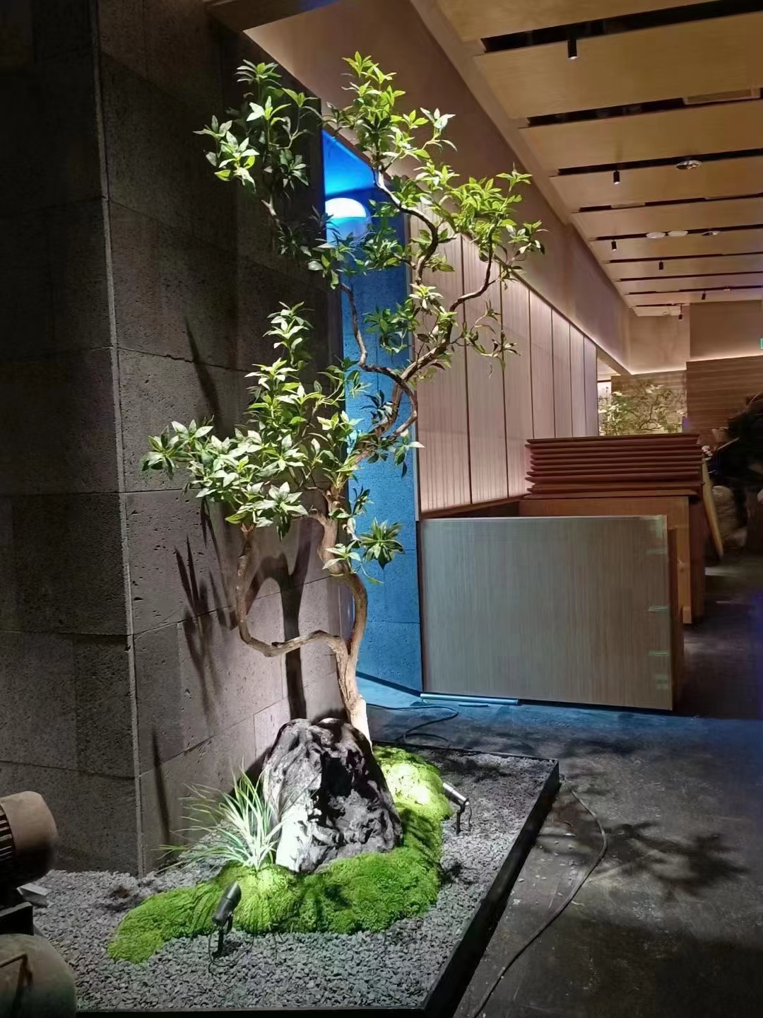 (2) Chinese restaurant background wall - volcanic rock - iNEWS