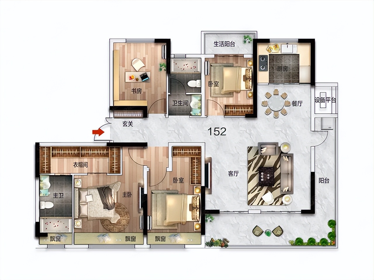 152 square meters of home type, such a design is not ordinary - iNEWS