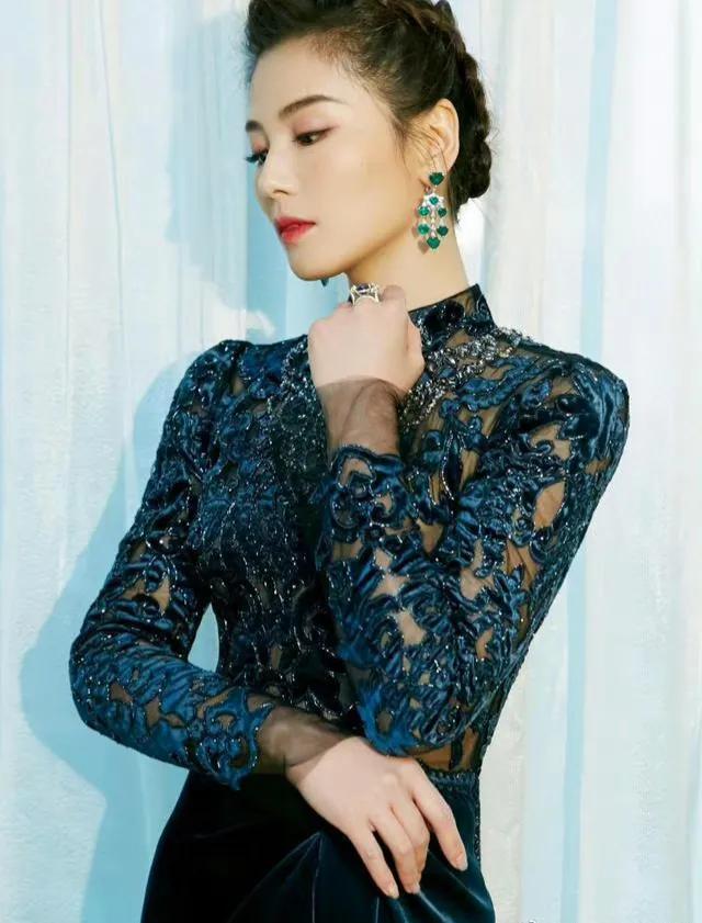 Liu Tao wears "additional French style", which is elegant and ...