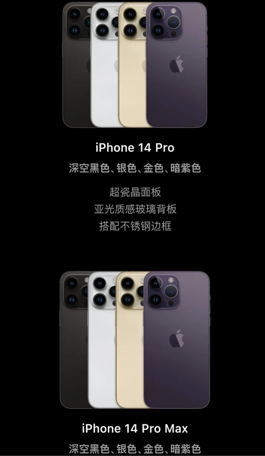 iPhone14Pro and iPhone14ProMax official website parameters, upgrade chip, screen and camera - iNEWS