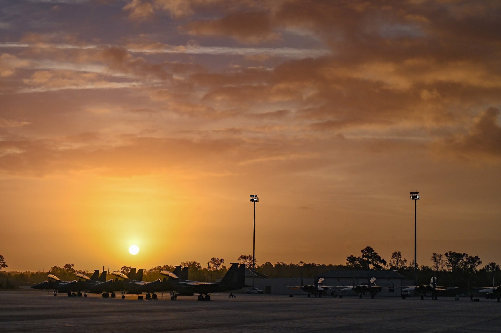 Pilots check for foreign object debris before first takeoff of the day ...