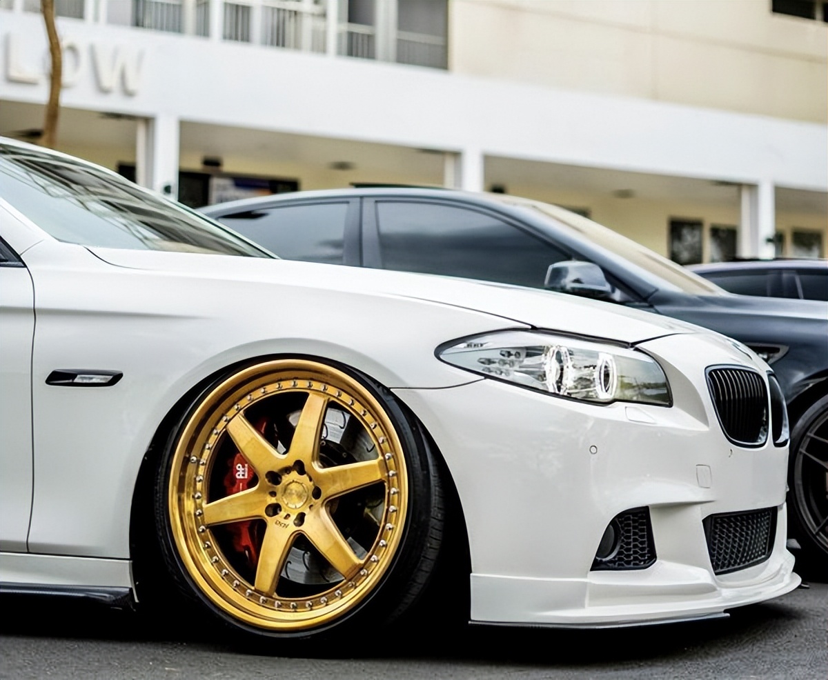 #Low-lying gentleman#BMW 525i#modified AIRBFT pneumatic shock absorber ...