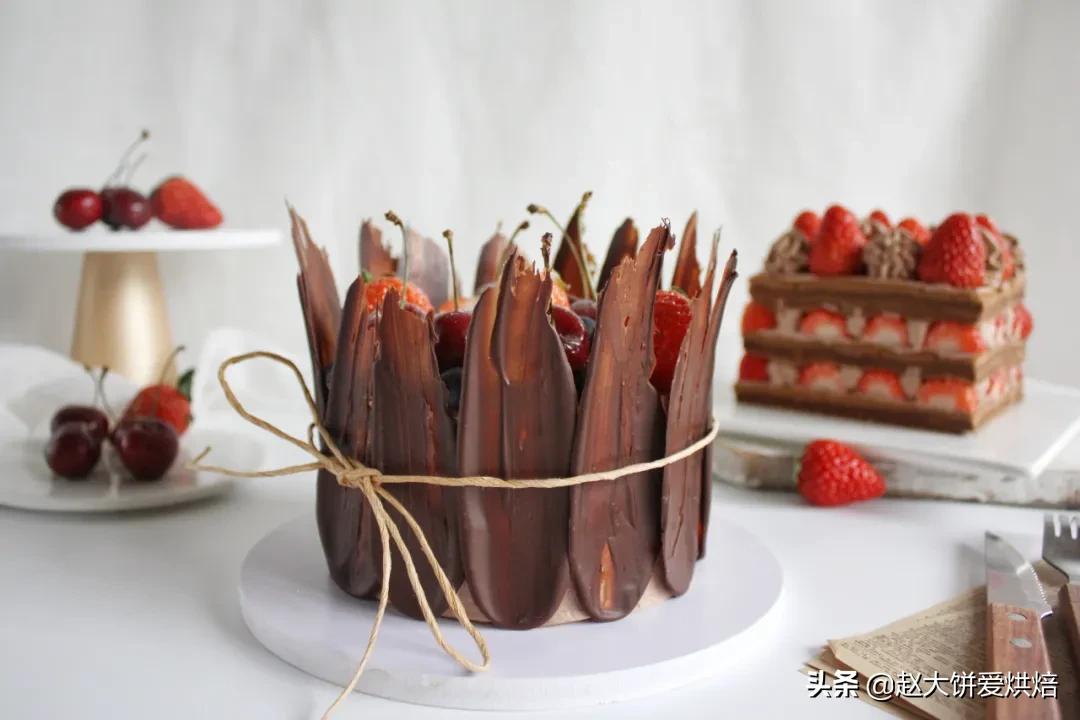 Valentine's Day cake, no need to test the plastering skills, easy to ...