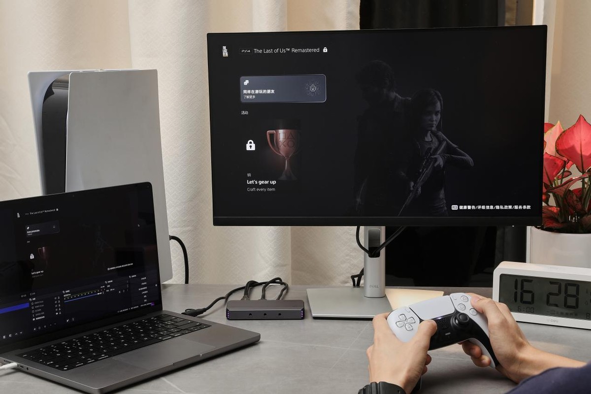 Can the capture card still be used like this? Let the laptop screen act ...