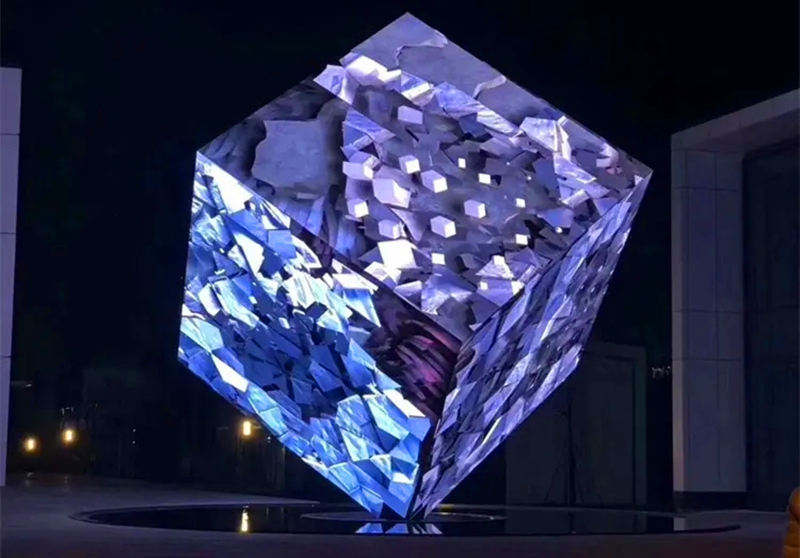 The characteristics of the LED Rubik's cube screen of the creative LED ...