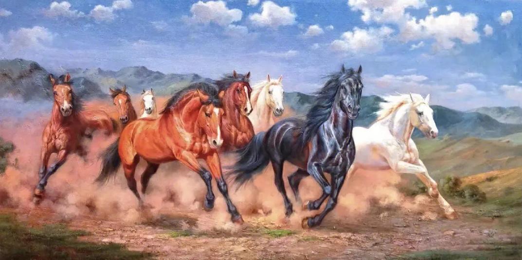 In-depth analysis of the painting techniques of "Eight Steeds" - iMedia ...