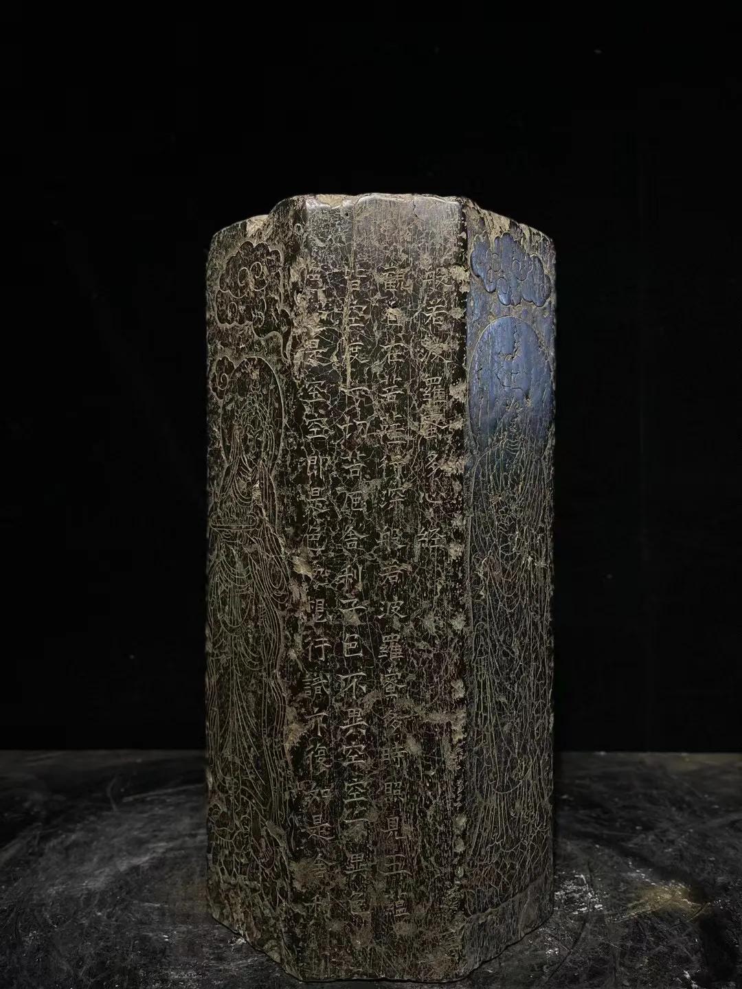 Tang-bluestone Buddhist scripture pillar - iMedia