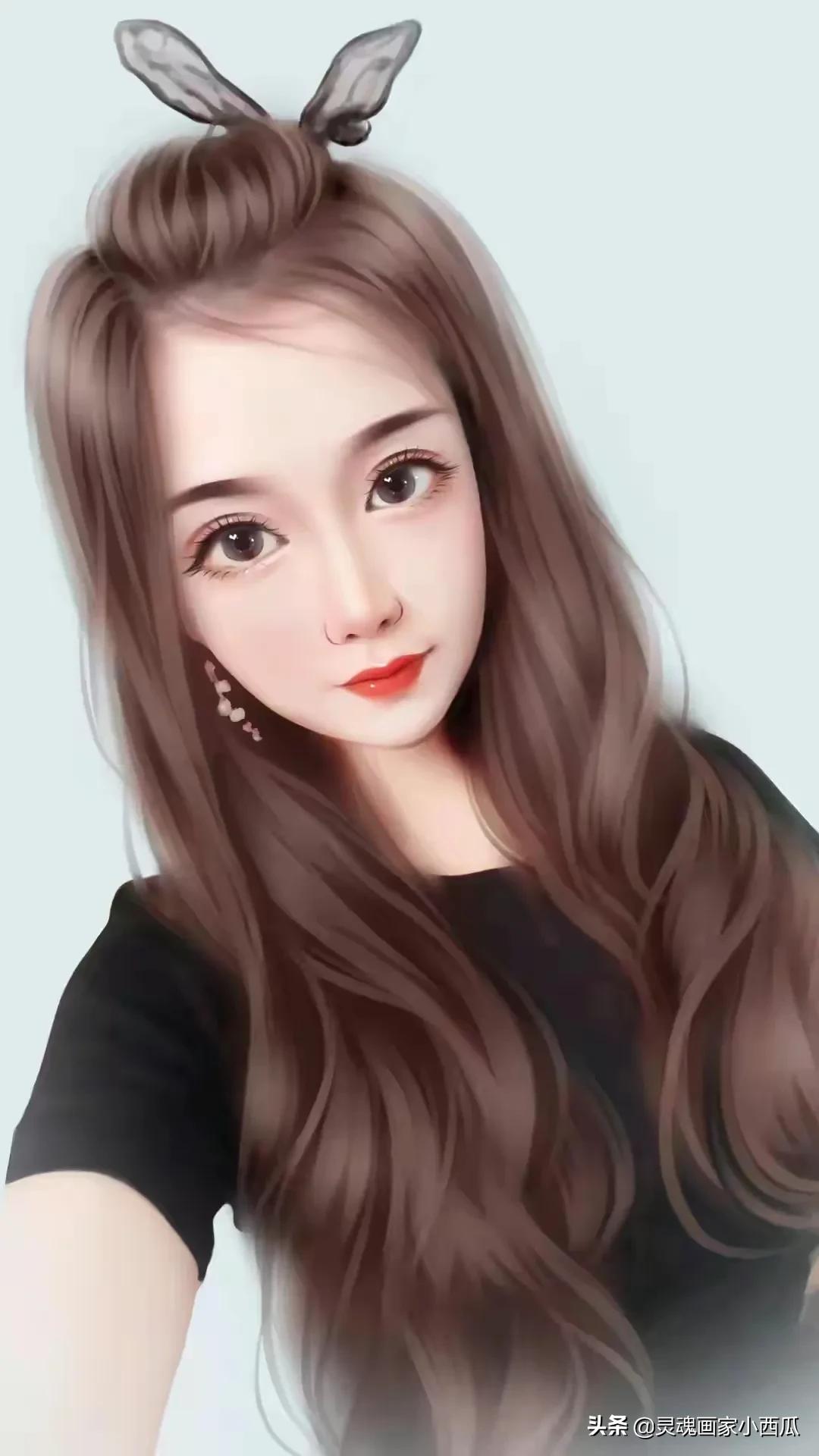 Let's change your avatar, the hand-painted avatar of a beautiful girl ...