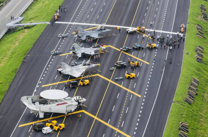 The People's Liberation Army's airport runway maintenance allows the US ...