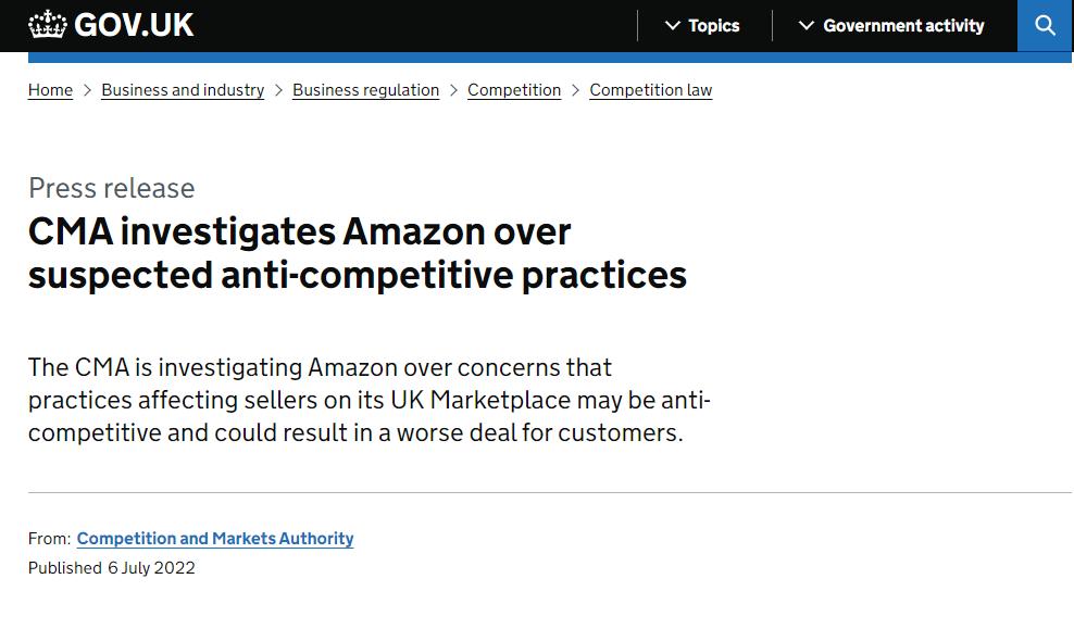 Amazon under investigation by antitrust regulators - iNEWS