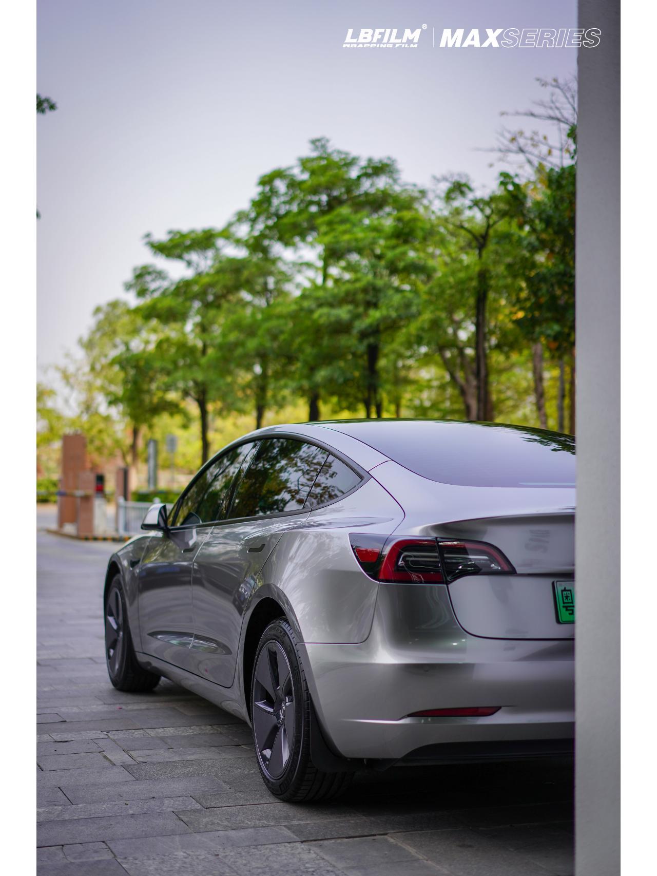 Tesla car LB color change film liquid metal aluminum mercury, flowing ...